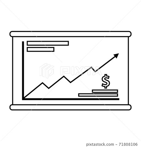 Isolated increased report draw - Stock Illustration [71808106] - PIXTA