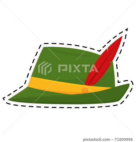 Sticker german hat-插圖素材 [71809998] - PIXTA圖庫