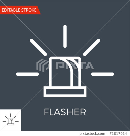 Flasher Vector Icon - Stock Illustration [71817914] - PIXTA