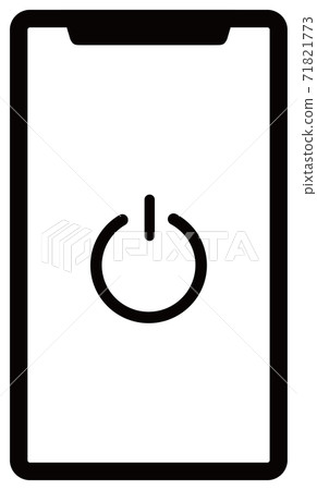 Vector illustration of smartphone Power icon - Stock Illustration ...