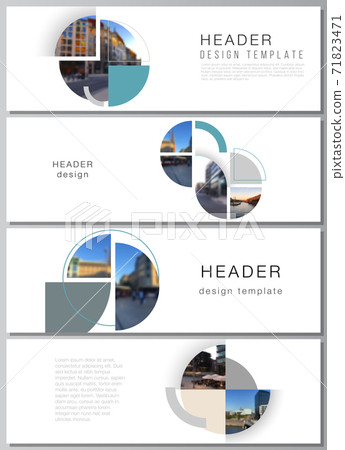 Vector layout of headers, banner design... - Stock Illustration ...
