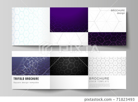 Vector layout of square format covers design... - Stock Illustration ...