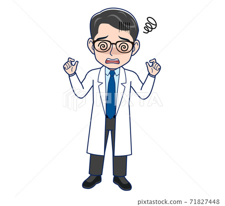 doctor, physician, frustration - Stock Illustration [71827448] - PIXTA