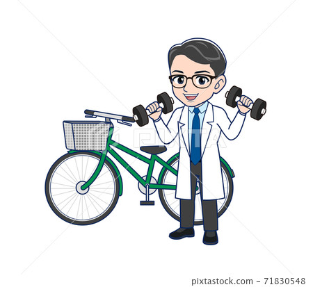 physician, bicycle, bike - Stock Illustration [71830548] - PIXTA
