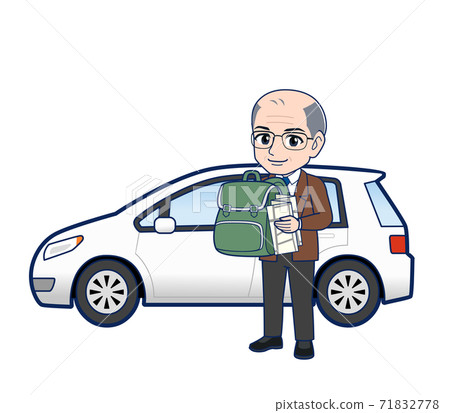 Bald uncle - Stock Illustration [71832778] - PIXTA