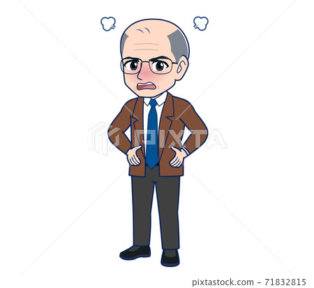 Bald uncle - Stock Illustration [71832815] - PIXTA