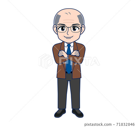 Bald uncle - Stock Illustration [71832846] - PIXTA