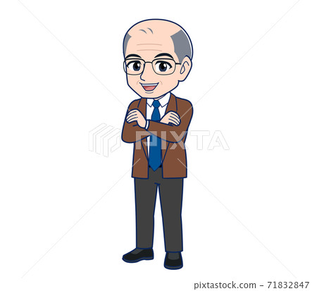 Bald uncle - Stock Illustration [71832847] - PIXTA