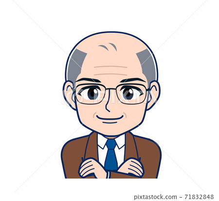 Bald uncle - Stock Illustration [71832848] - PIXTA