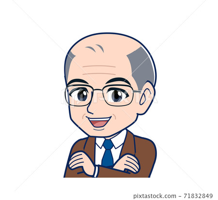 Bald uncle - Stock Illustration [71832849] - PIXTA