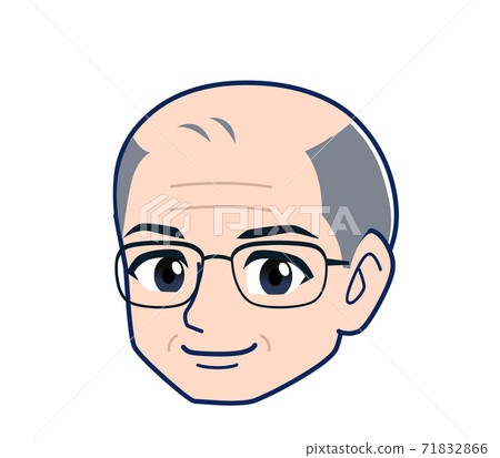 Bald uncle - Stock Illustration [71832866] - PIXTA