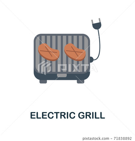 Electric Grill icon. Simple element from... - Stock Illustration ...