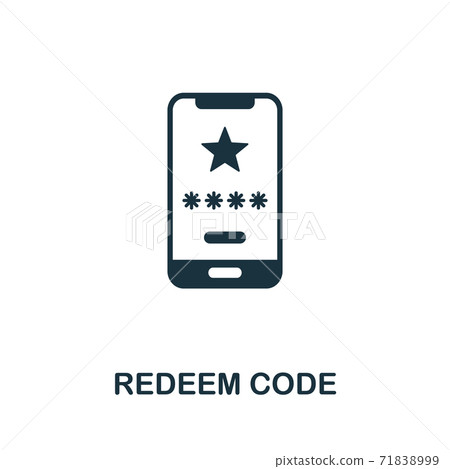 Redeem Code icon. Simple element from loyalty... - Stock Illustration ...