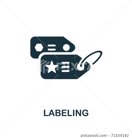 Labeling icon. Simple illustration. Labeling...-插圖素材 [71839192] - PIXTA圖庫