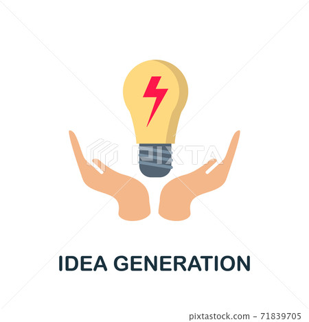 Idea Generation icon. Simple element from... - Stock Illustration ...