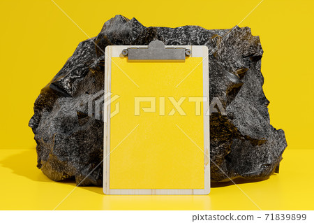 Clipboard Mock-Up yellow. - Stock Illustration [71839899] - PIXTA