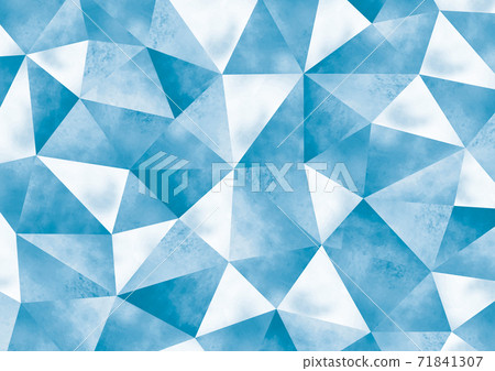 Blue watercolor geometric pattern background - Stock Illustration ...