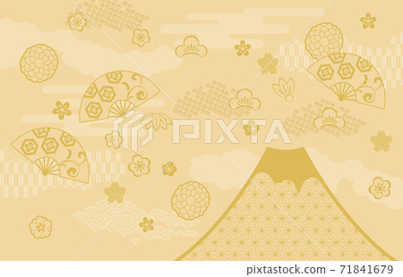 Japanese pattern of Mt. Fuji in Japan - Stock Illustration [71841679 ...