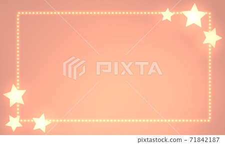 Simple star shine frame - Stock Illustration [71842187] - PIXTA