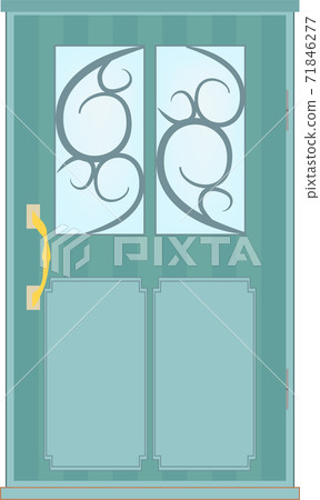 Fashionable and cute door illustration - Stock Illustration [71846277 ...