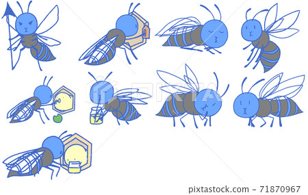 Cartoon Swarm Of Flies