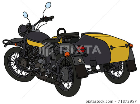Motorcycle With Sidecar Clip Art