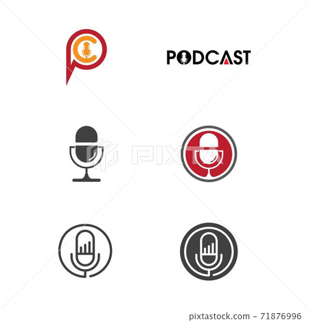 Podcast Vector icon design illustration - Stock Illustration [71876996 ...