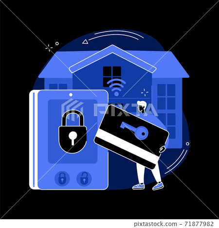 Access control system abstract concept vector... - Stock Illustration ...