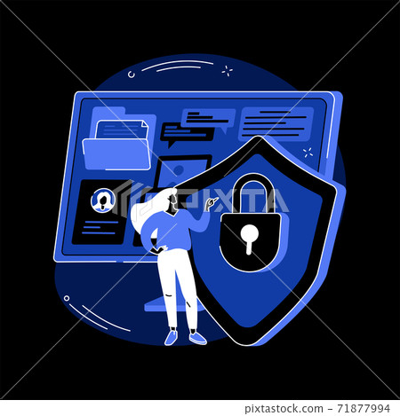 Information privacy abstract concept vector... - Stock Illustration ...