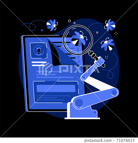 Automated testing abstract concept vector... - Stock Illustration ...