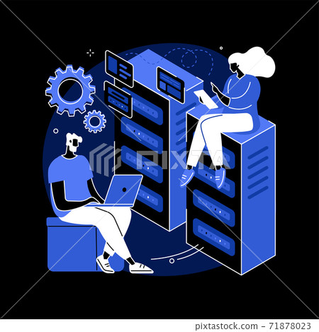 PHP and MySql development abstract concept... - Stock Illustration ...