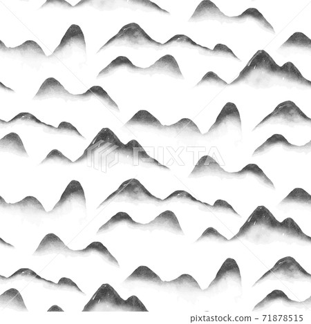 Chinese mountain art abstract seamless pattern - Stock Illustration ...