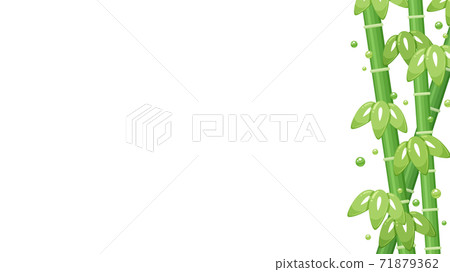 Shiny cute bamboo frame_Illustration... - Stock Illustration [71879362 ...