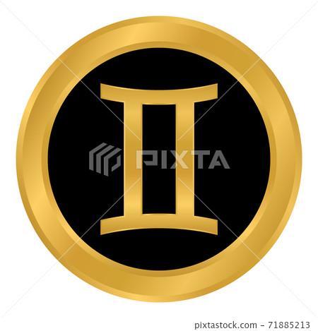 Germini symbol on white. - Stock Illustration [71885213] - PIXTA