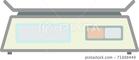 Illustration of a cute and simple digital scale - Stock Illustration ...