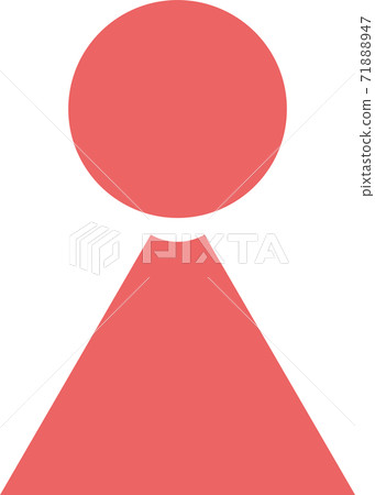 Simple girl mark - Stock Illustration [71888947] - PIXTA