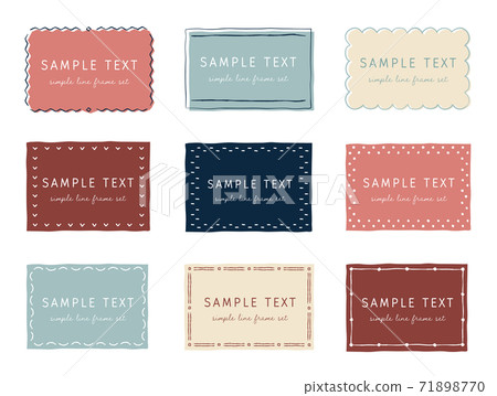 Hand-painted frame / frame set / illustration /... - Stock Illustration ...