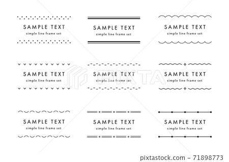 Simple frame / frame set / illustration / line... - Stock Illustration ...