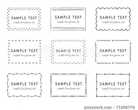 Hand-painted frame / frame set / illustration /... - Stock Illustration ...