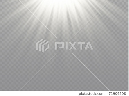 White sun rays. - Stock Illustration [71904208] - PIXTA