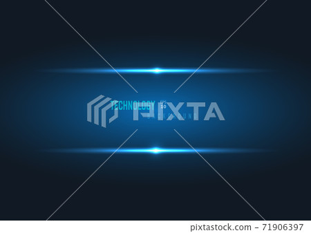 Template abstract technology style blue shiny... - Stock Illustration ...