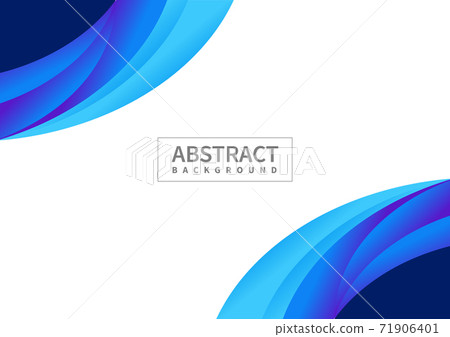 Abstract template header and footers curve blue... - Stock Illustration ...