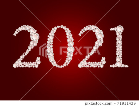 Vector diamond 2021 text - Stock Illustration [71911429] - PIXTA