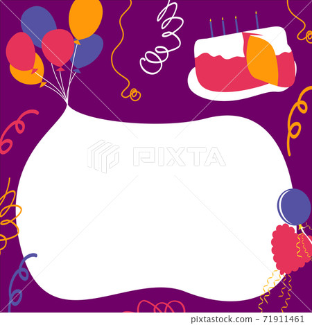 Birthday frames. Celebration. Vector in square - Stock Illustration ...