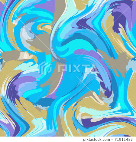 Abstract swirl brush strokes seamless pattern - Stock Illustration ...