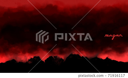 Magma-like angry wallpaper - Stock Illustration [71916117] - PIXTA