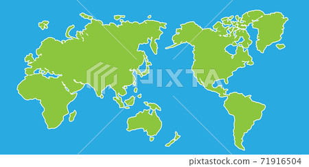High-definition world map illustration. - Stock Illustration [71916504 ...