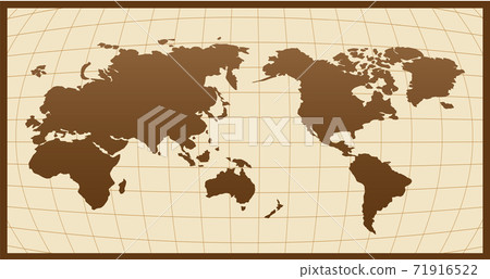 High-definition world map illustration. - Stock Illustration [71916522 ...