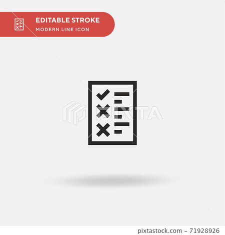 Test Simple vector icon. Illustration symbol... - Stock Illustration ...