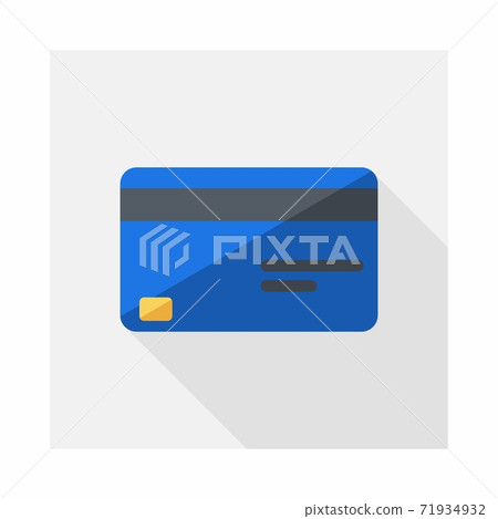 Credit card Blue icon vector isolated. - Stock Illustration [71934932 ...